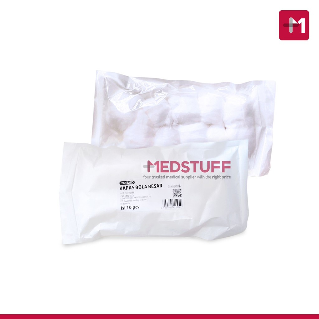 Jual Kapas Bola Besar Steril isi 10pcs | Shopee Indonesia