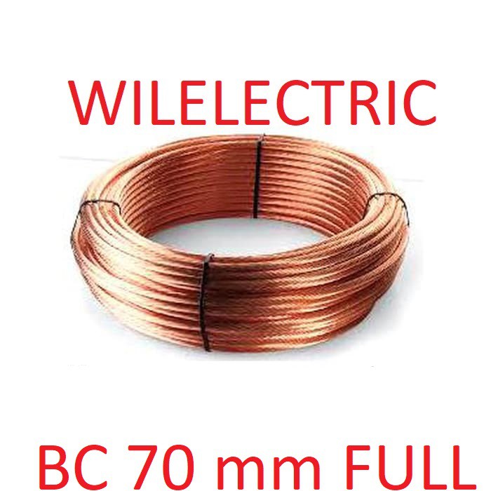 Jual Kabel BC bare copper grounding kawat 70 mm / 70mm / arde anti petir eceran FULL | Shopee ...