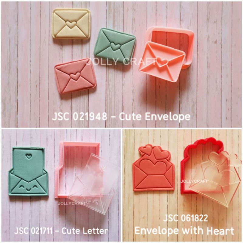 Jual Cookie cutter Valentine ENVELOPE 1, 2, 3 (dijual satuan) | Shopee ...