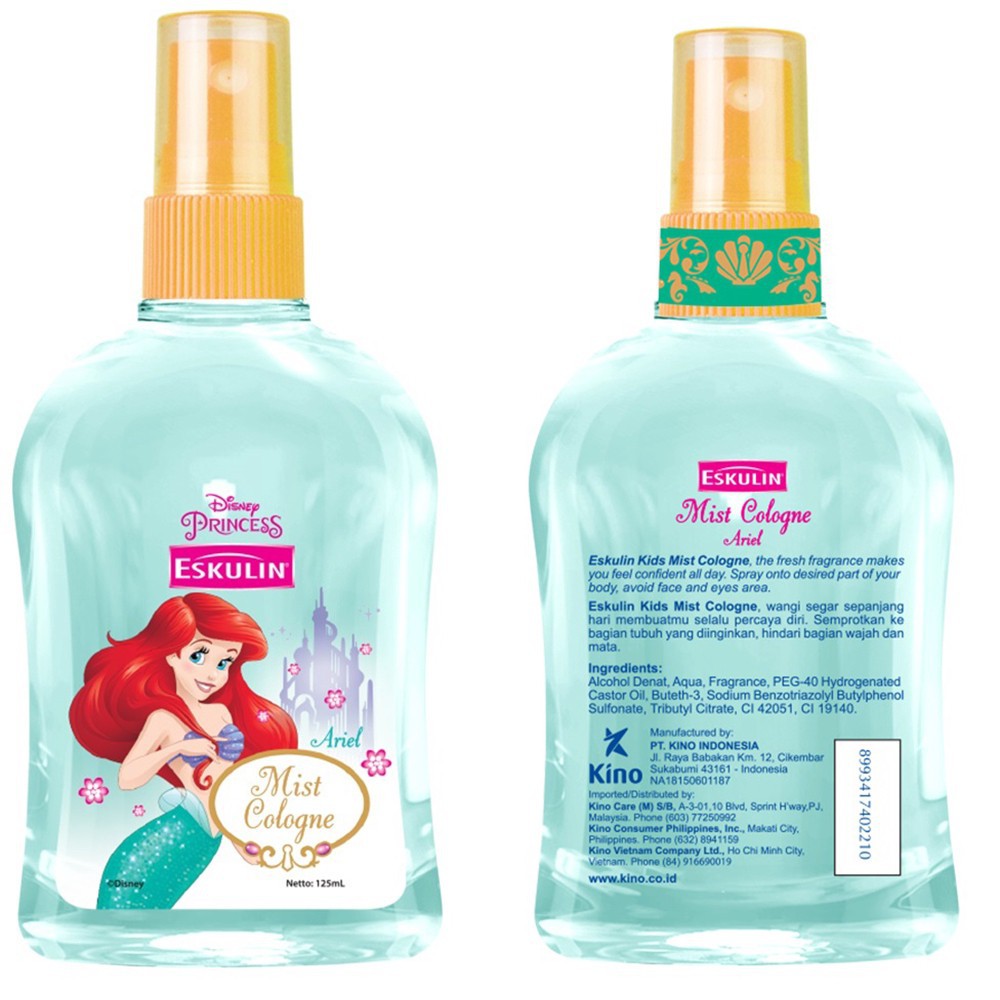 Jual Adora RSS Eskulin Disney Princess Mist Cologne 125ml | Shopee Indonesia