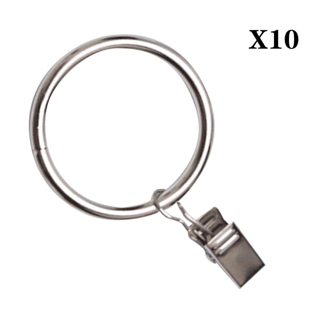 Jual 10pcs Gantungan Gorden Jendela 38mm Cincin Rel Gorden Dengan Klip ...