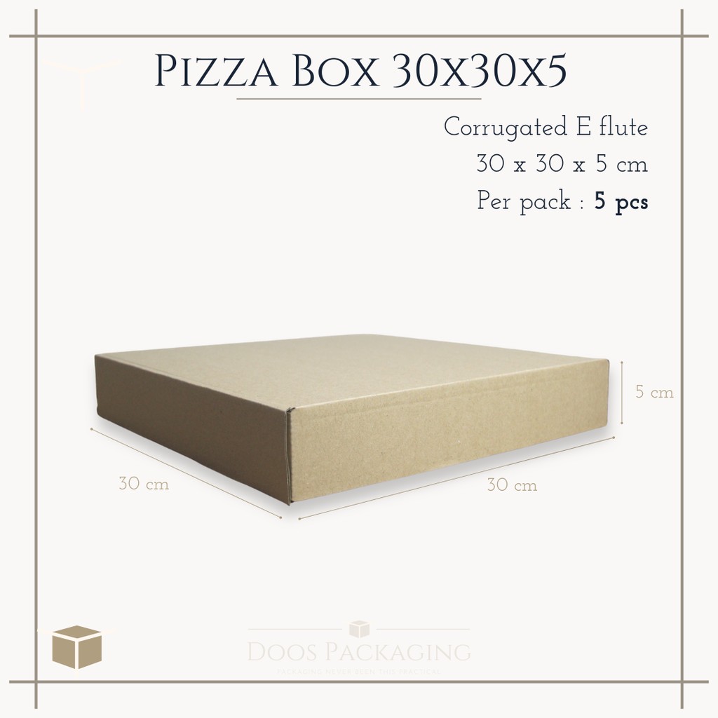 Jual 30x30x5 | Pizza box | multipurpose box | kotak baju (5 PCS ...