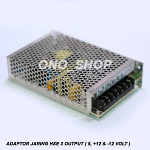 Jual Adaptor Jaring 3 Output ( 5 Volt, Plus +12 Volt & Minus -12 Volt ...