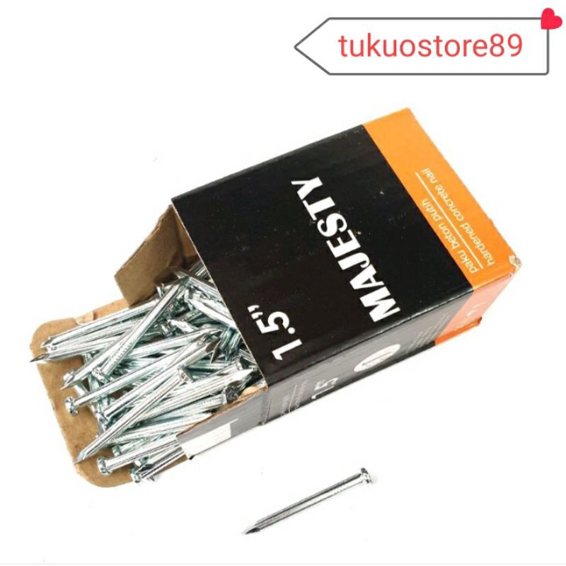 Jual paku beton / paku cor / paku tembok / paku dinding MAJESTY (putih ...