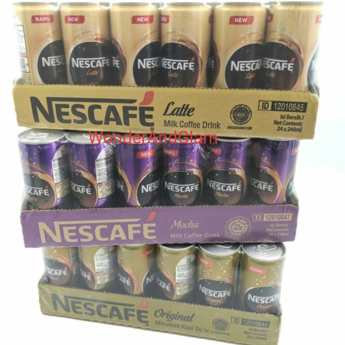 Jual Nescafe Can Nescafe Kaleng 240ml Original Latte Moca 1 Dus 24Pcs ...