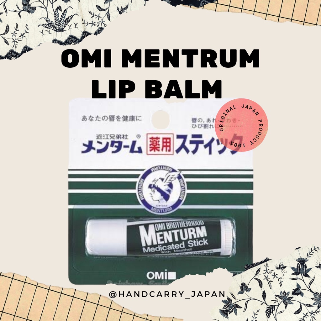 Jual OMI Menturm Brotherhood Medicated Stick Lip Balm - MENTHOL 4gr ...