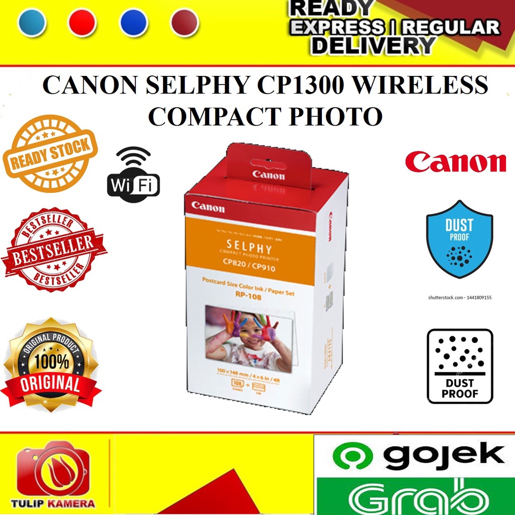 Jual Canon SELPHY CP1300 / CP 1300 / CP-1300 Wirelees Wi-Fi Compact Printer | Shopee Indonesia