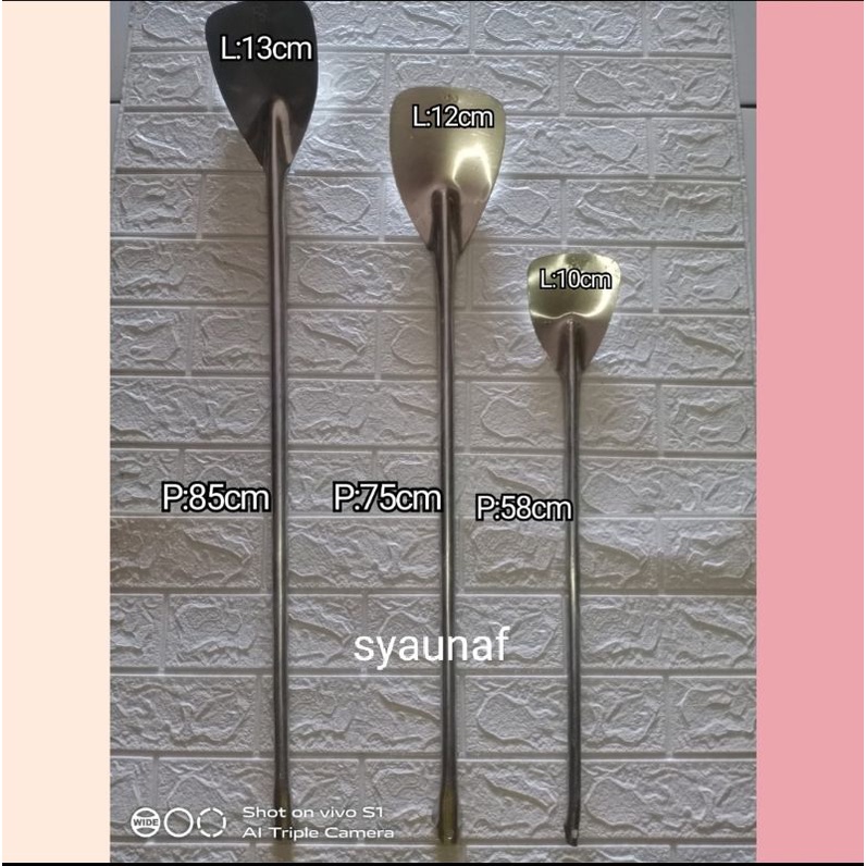 Jual spatula/sutil jumbo tebal sukrinjing kawah 3 bintang dan ikan | Shopee Indonesia