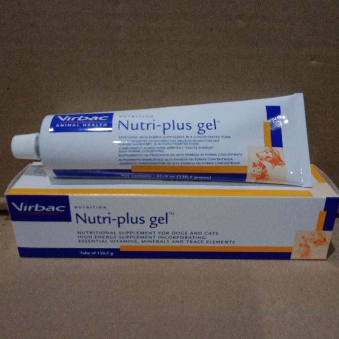 Jual NUTRIGEL Nutriplusgel virbac 120gram vitamin untuk anjing kucing ...