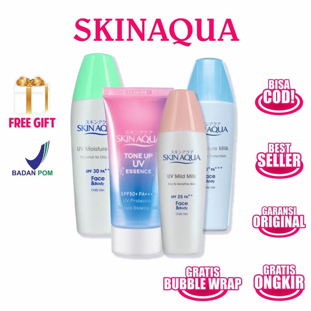 Jual SKIN AQUA UV Sunscreen Series 40gr[COD] / SKINAQUA UV TONE UP ...