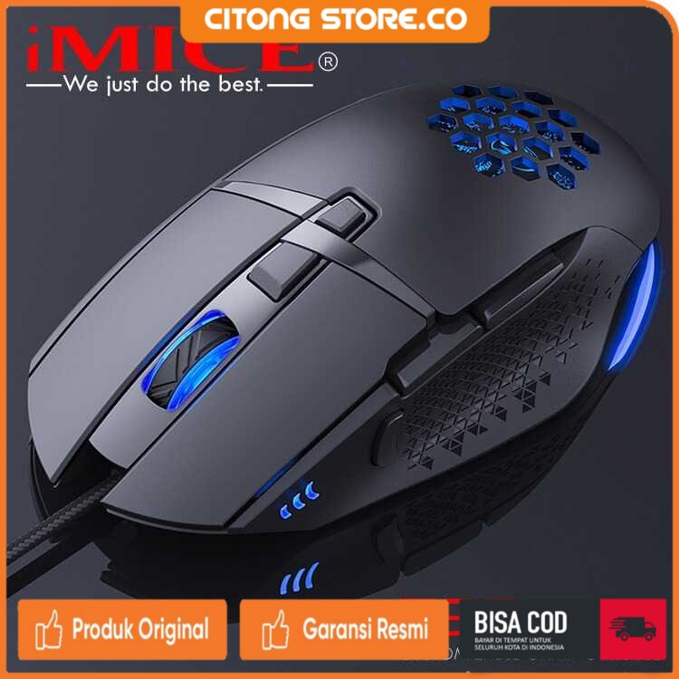 Jual Mouse Wireless Mouse Gaming iMice Wired Gaming Mouse LED 7200 DPI ...