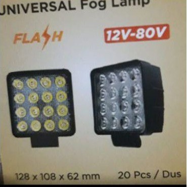 Jual LAMPU KERJA ALAT BERAT DAN MOBIL 12V-24V LED WORK LAMP KOTAK LED ...