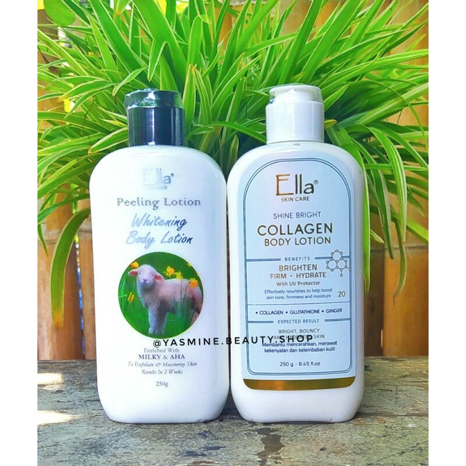 Jual Ella Skincare Paket Body Lotion Glowing Collagen| handbody pemutih ...
