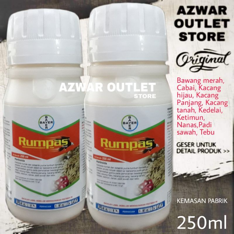 Jual RUMPAS 110EW 250ml by BAYER | HERBISIDA SISTEMIK DAN KONTAK RACUN ...
