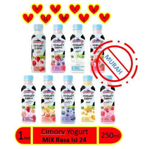 Jual CYD Cimory Yogurt Drink 240ml 240 ml 1 dus isi 24 MixRasa / Sama Rasa | Shopee Indonesia
