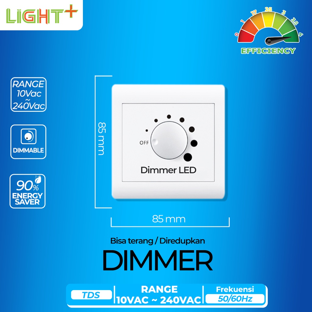 Jual SWITCH DIMMER/DIMABLE SAKLAR LAMPU LED PENGATUR CAHAYA TERANG ...
