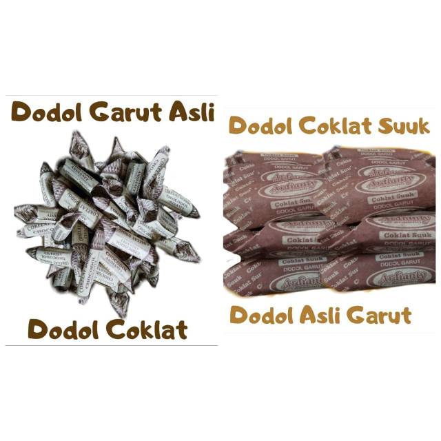 Jual Dodol Garut 500 gr Mix Coklat dan Coklat Suuk Cemilan Manis ...
