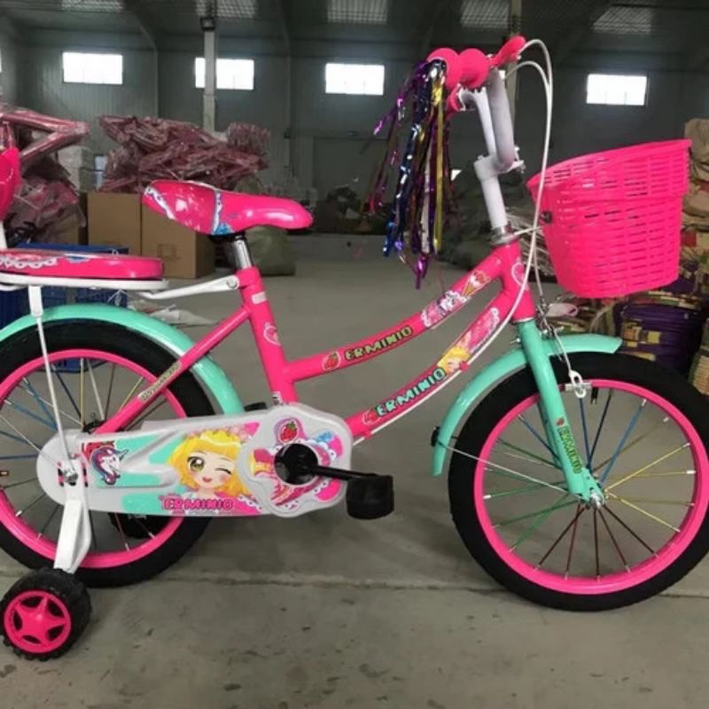 Jual Sepeda anak roda empat cewek perempuan mini 16 inch erminio type ...