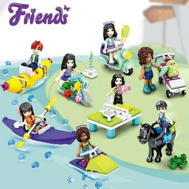 Jual Mainan Bricks Friends Series SY FRD 1186-7 Minifigure Friends 8 in ...