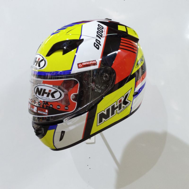 Jual Helm NHK GP 1000 motif yellow red | Shopee Indonesia