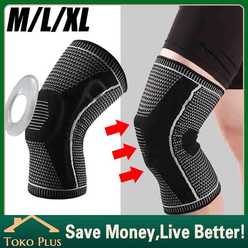 Jual Knee Compression Pad Sleeve Knee Support Brace Knee Pad Support ...