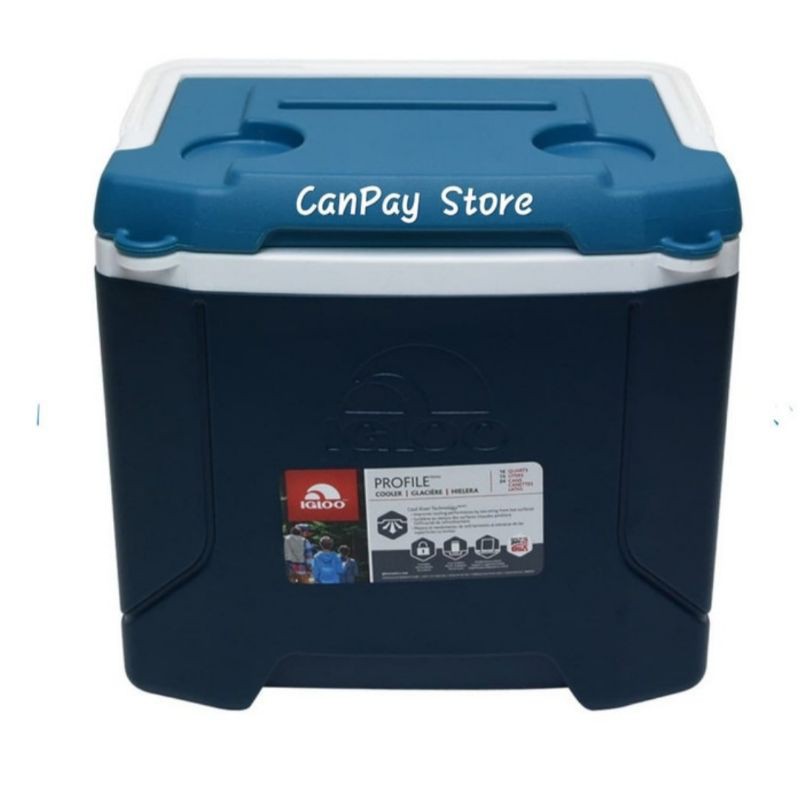 Jual Igloo 15 Ltr Profile Cooler Box - Biru | Shopee Indonesia
