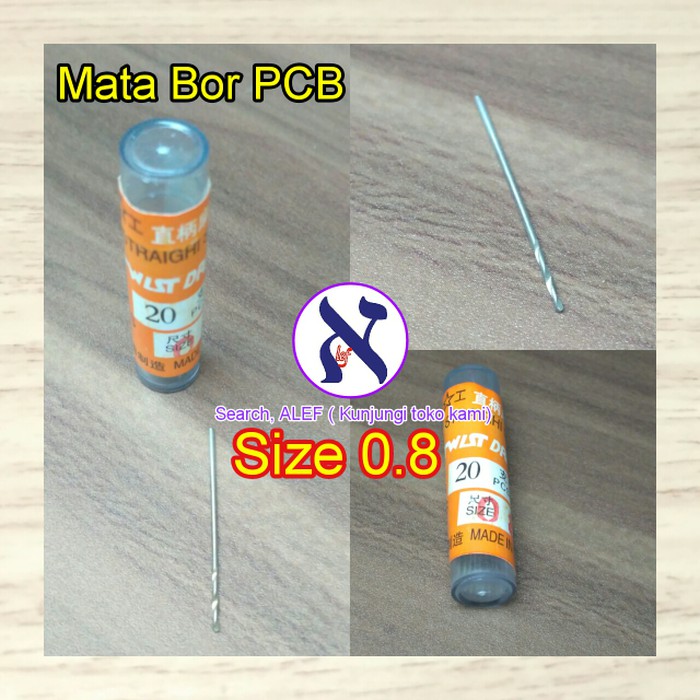Jual 10Pcs Mata bor PCB 0.8 mm drill 0,8 HSS | Shopee Indonesia