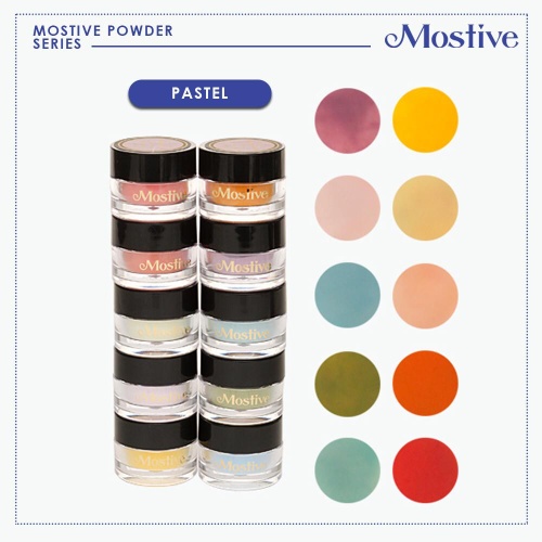 Jual ACRYLIC POWDER MOSTIVE PASTEL COLOR KOREA 5 GRAM | Shopee Indonesia
