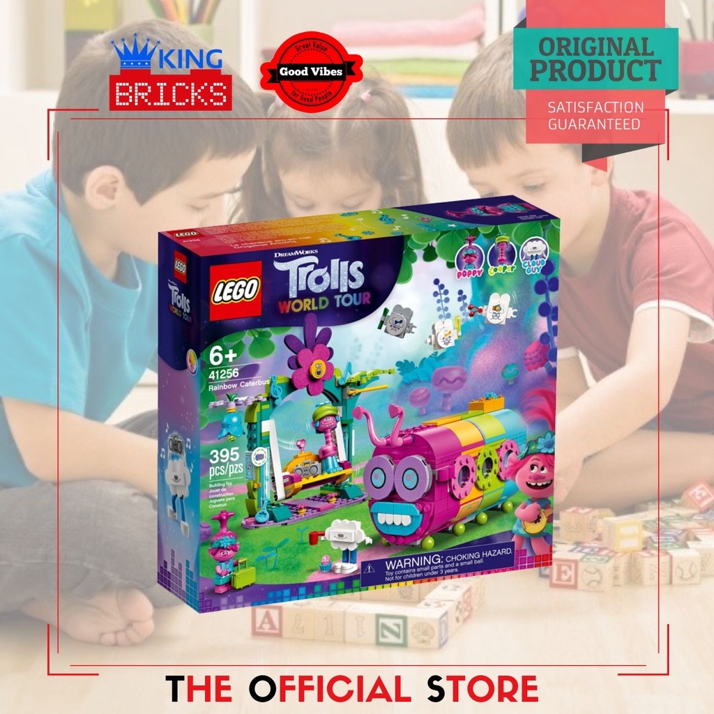 Jual LEGO Original TROLLS 41256 Rainbow Caterbus - Mainan Anak Edukasi ...