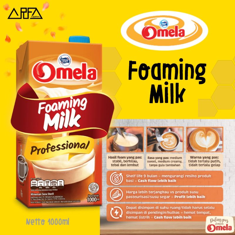 Jual Omela Foaming Milk 1 liter - Fresh Milk | Shopee Indonesia