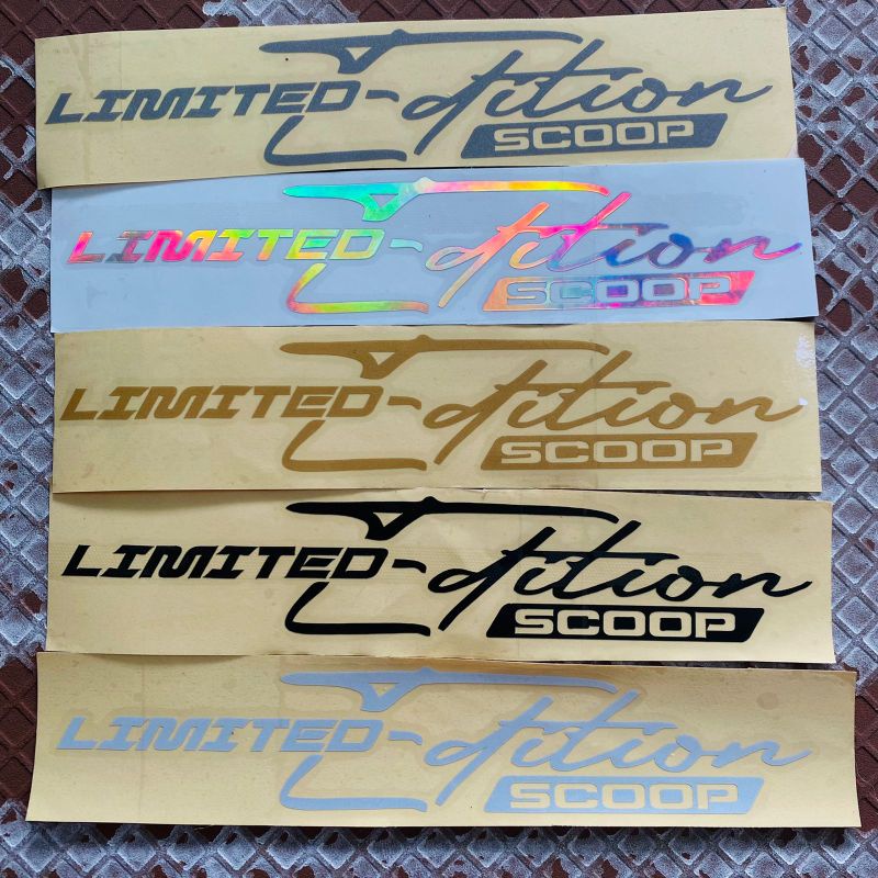 Jual stiker cutting limited scoop sticker cuting limited edition Scoopy ...