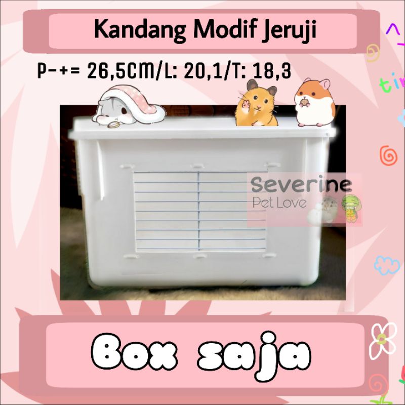 Jual box modif es krim kandang hamster gecko terrarium tarantula katak ...