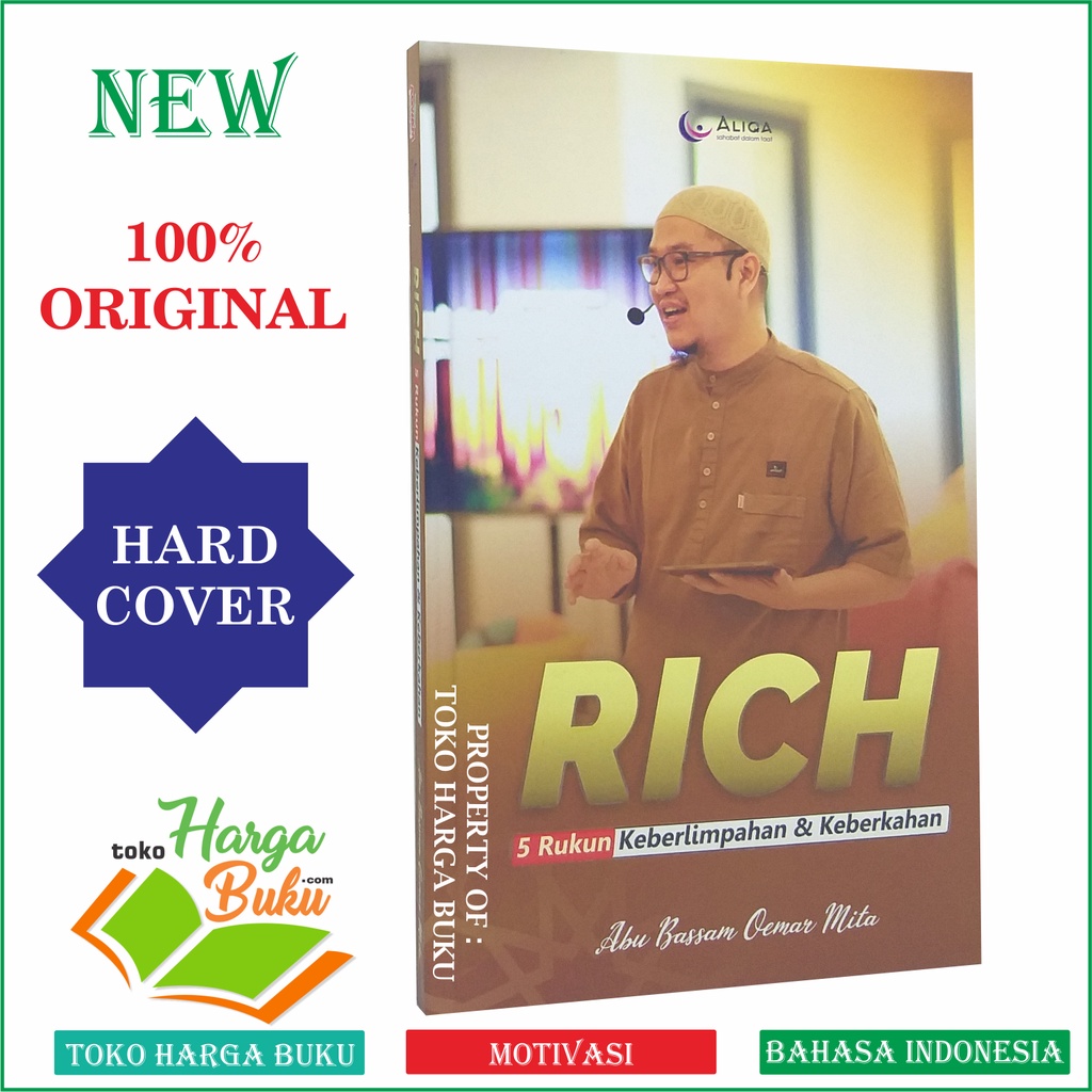 Jual RICH 5 Rukun Keberlimpahan dan Keberkahan Buku Rich Karya Abu Bassam Oemar Mita Golden Ways ...