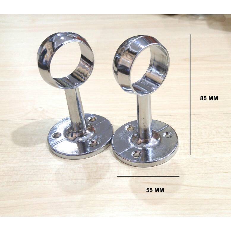 Jual Bracket Tembus Pipa Bulat 1 1/4 INCH / Pipe Support / Gantungan ...