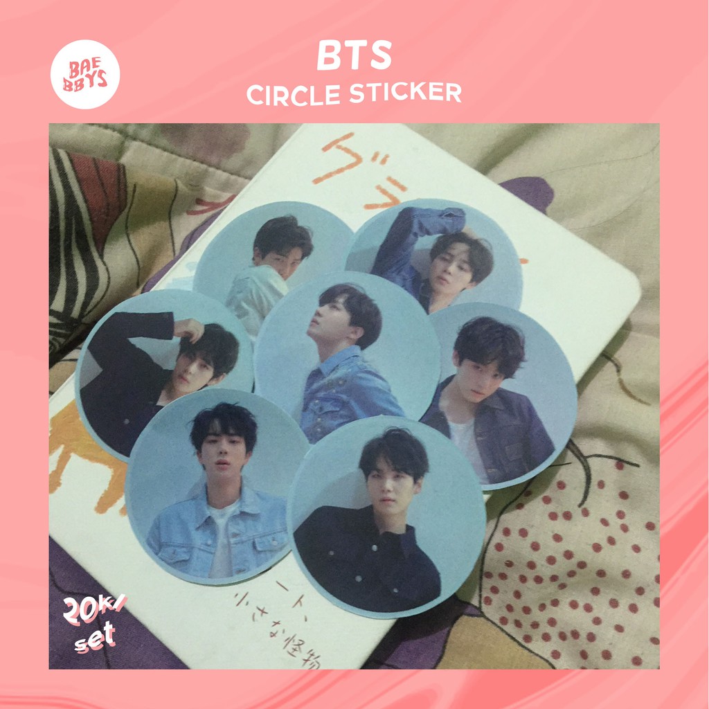 Jual BTS Circle Sticker Set | Shopee Indonesia