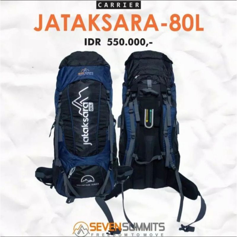Jual Tas Gunung Carrier Seven Summits Sidapaksa 80L Grey Original Resmi | Shopee Indonesia