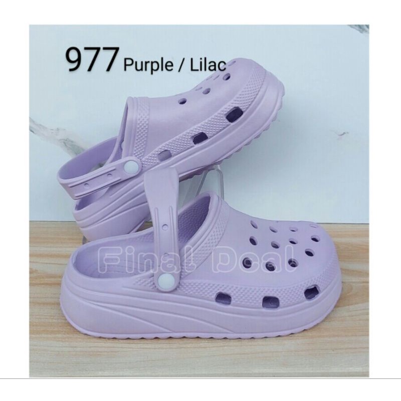 Jual Sandal Kodok Classic Bae Clog, Sepatu Sendal Baim Wedges Platform ...