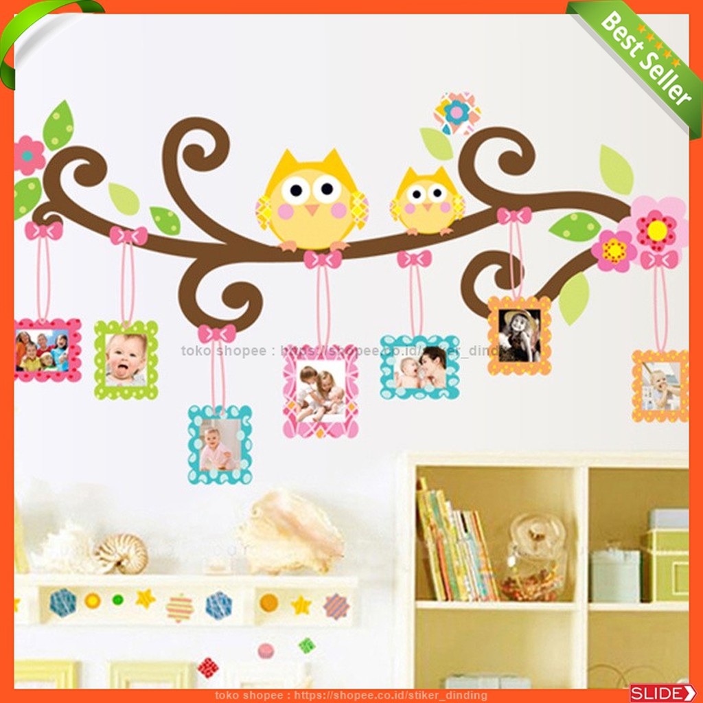 Jual STIKER DINDING WALLSTICKER WALL STICKER BURUNG HANTU DENGAN ...
