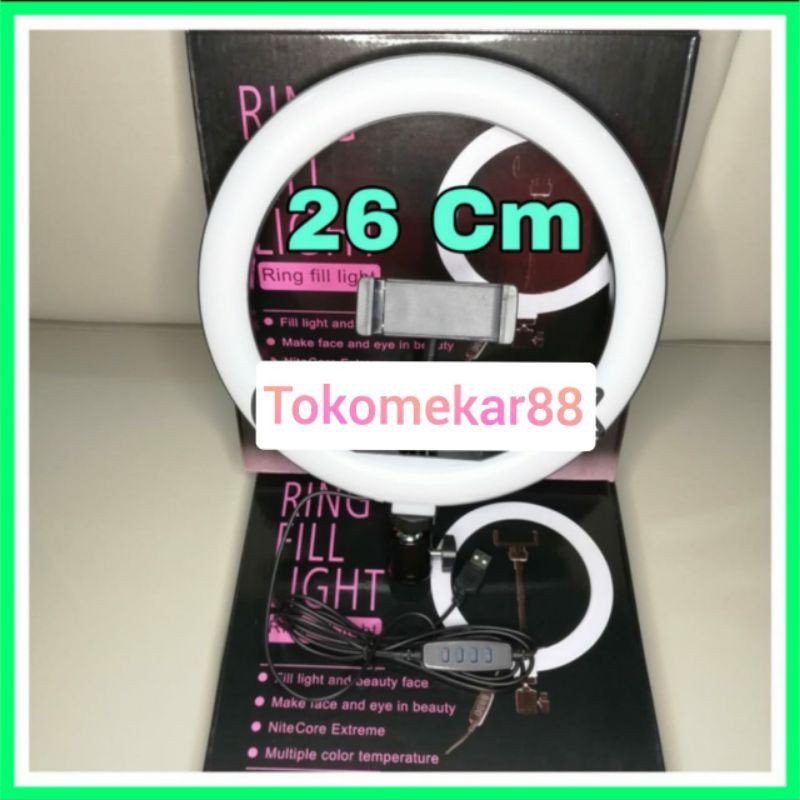 Jual Ring Light 26 cm live streaming LED Lampu studio Lampu Selfie ...