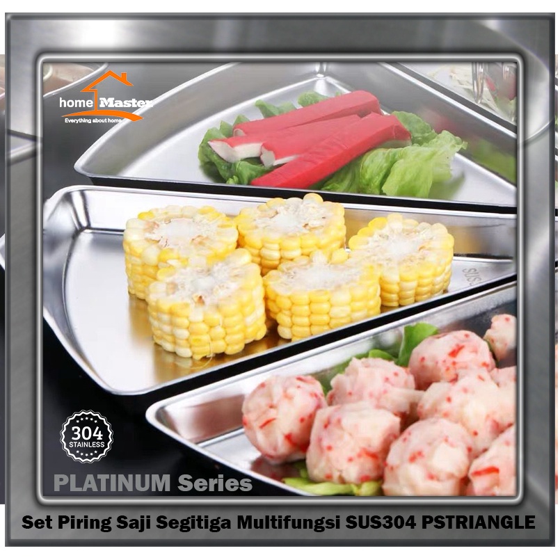 Jual HomeMaster Piring/Plate Saji/Serving/Dish/Sayur Segitiga/Triangle ...