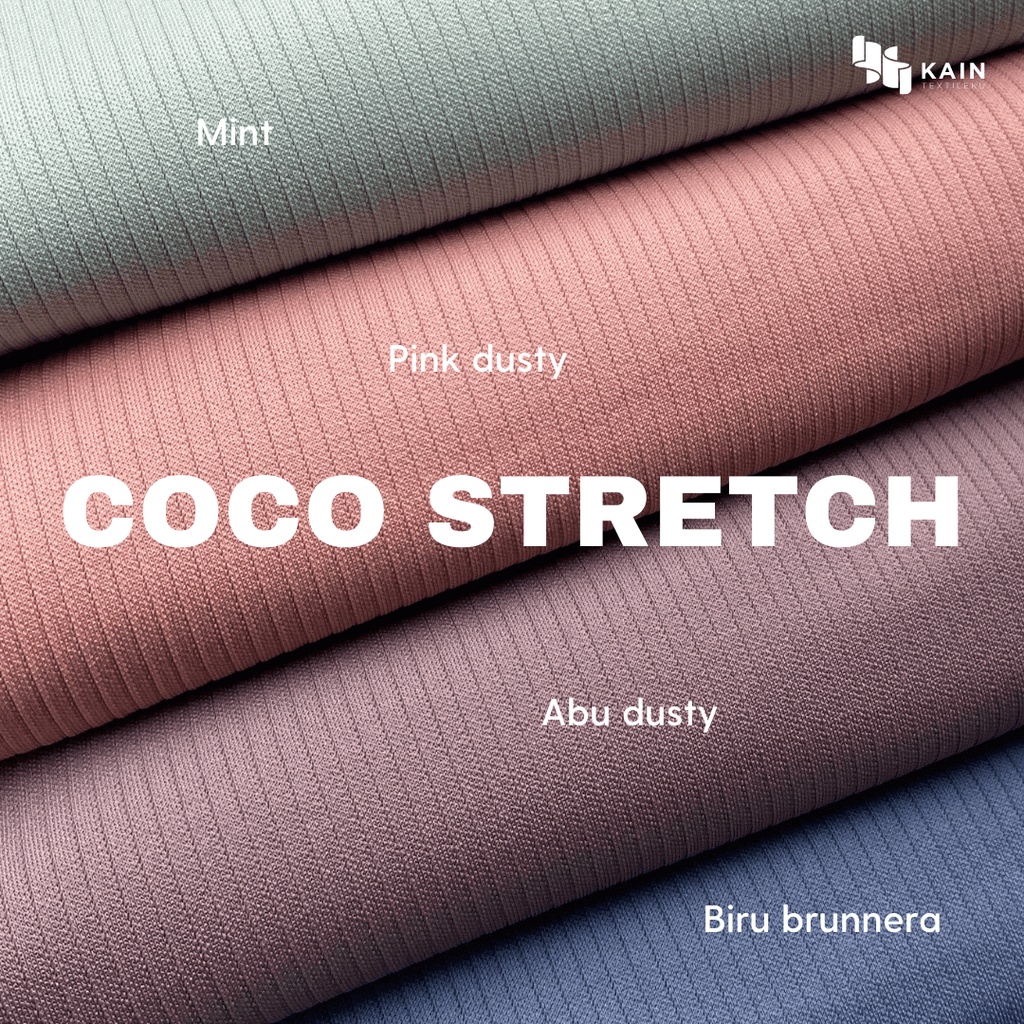 Jual 0,5 kg Bahan Kain Knit Coco Stretch | Shopee Indonesia