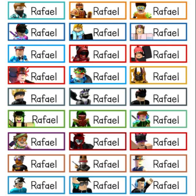 Jual Label nama roblox series | Shopee Indonesia