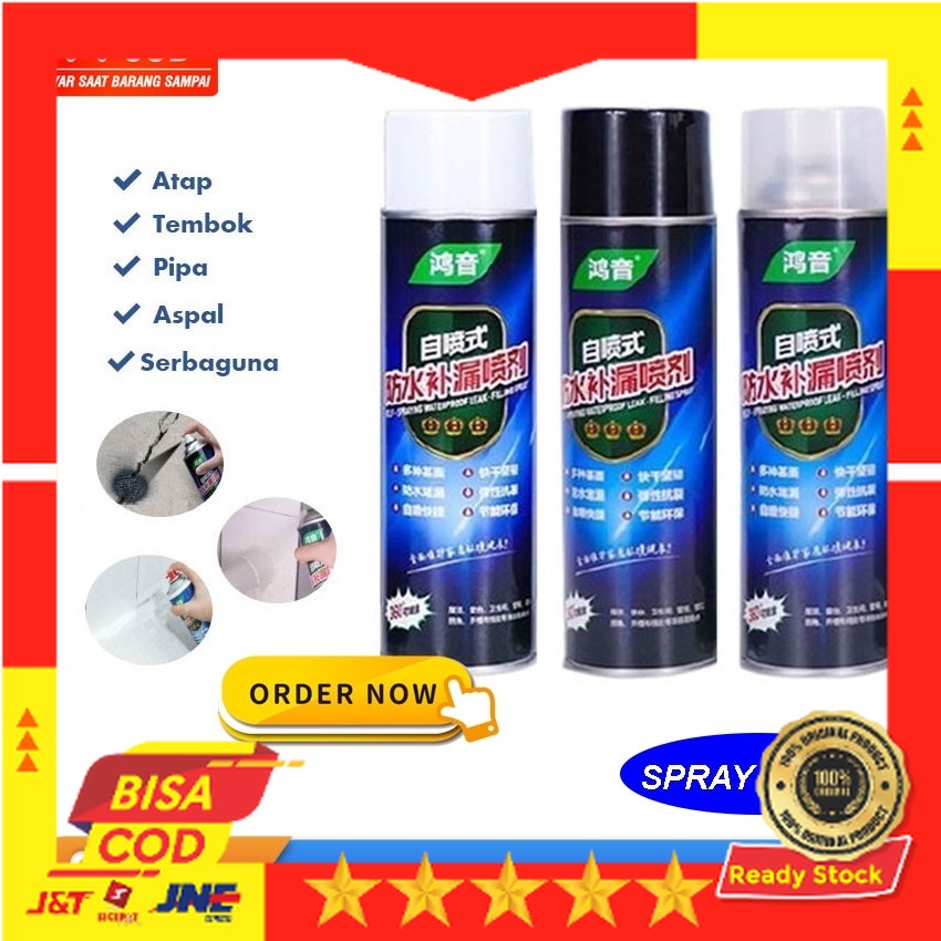 Jual [ COD ] CAT SPRAY SEMPROTAN ANTI BOCOR ATAP GENTENG PIPA TEMBOK ...