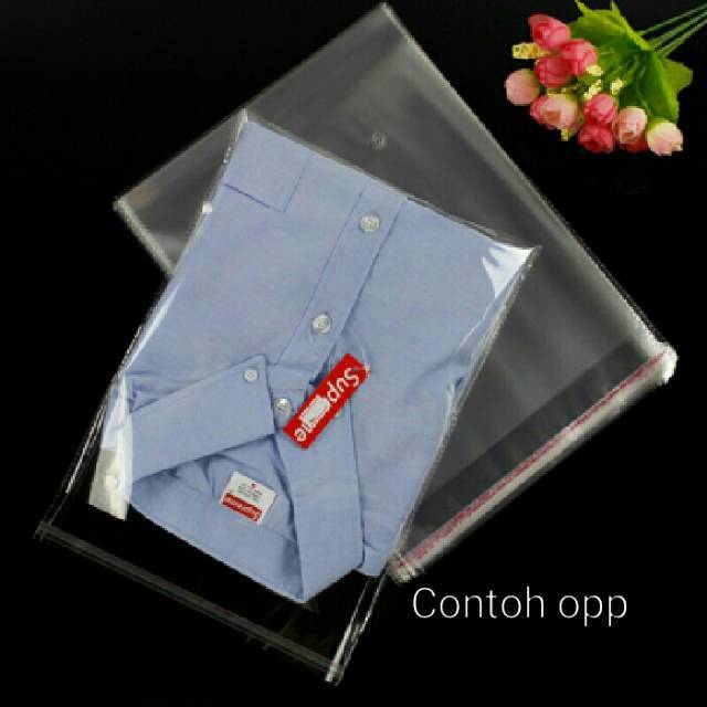 Jual PLASTIK OPP 30x40 KEMASAN BAJU / PLASTIK BENING SEAL LEM | Shopee Indonesia