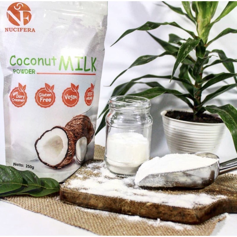 Jual Nucifera, Organic Coconut Milk Powder 250gr / Bubuk Susu Kelapa ...
