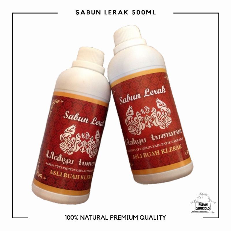 Jual RUMAH JAMU SOLO - Sabun Cair Lerak Cuci Kain Batik Tulis 500ml ...
