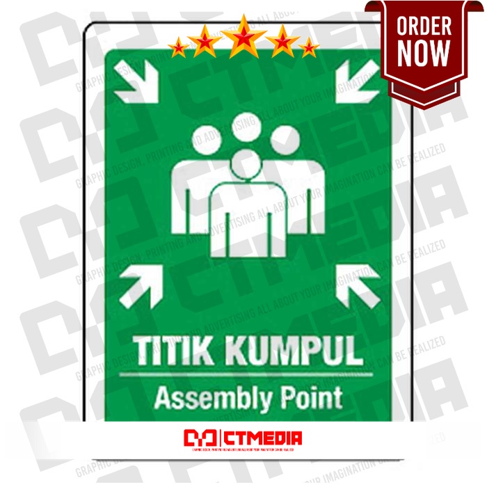 Jual Rambu Titik Kumpul Sticker Print 30cm x 40cm | Shopee Indonesia