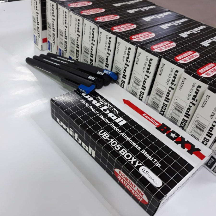 Jual Ballpoint Pulpen Boxy Uniball UB-105 | Shopee Indonesia