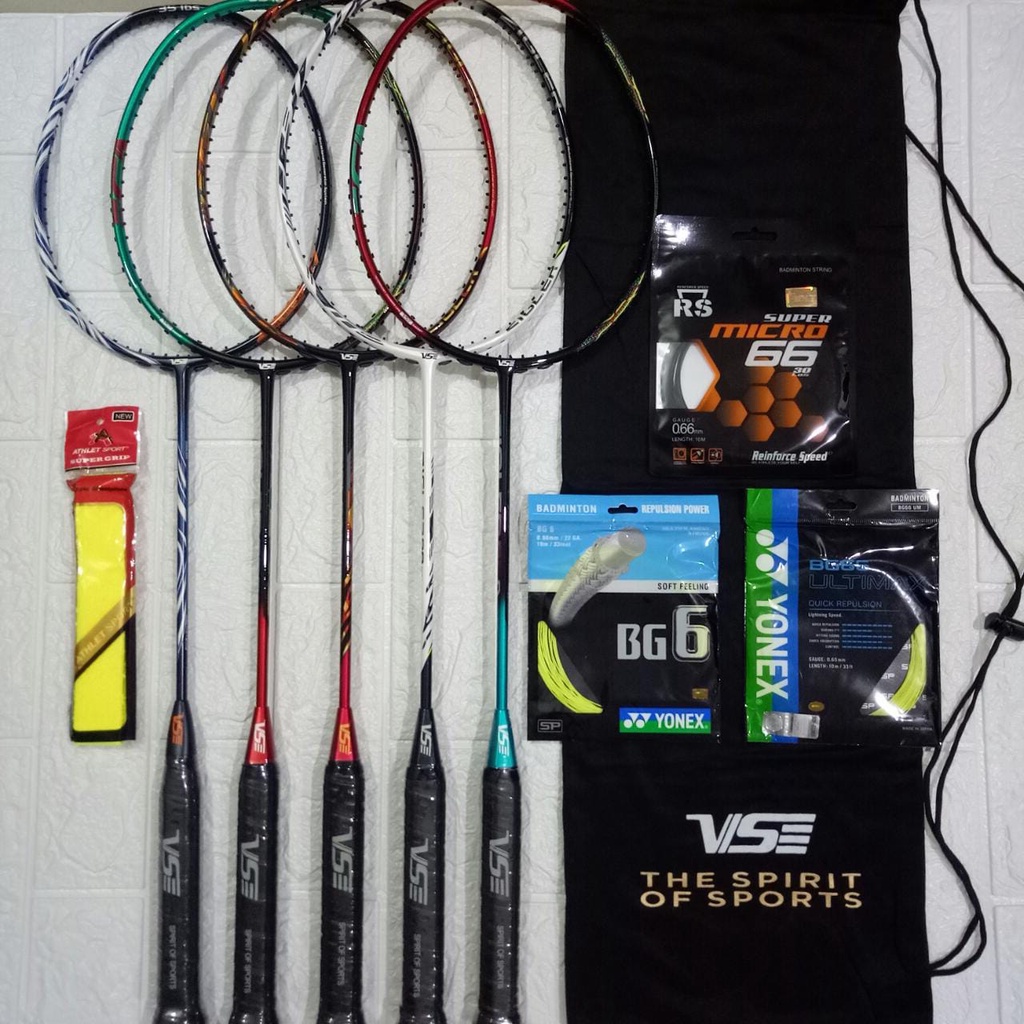 Jual RAKET BADMINTON VSE FREE PEMASANGAN SENAR + GRIP + TAS | Shopee ...