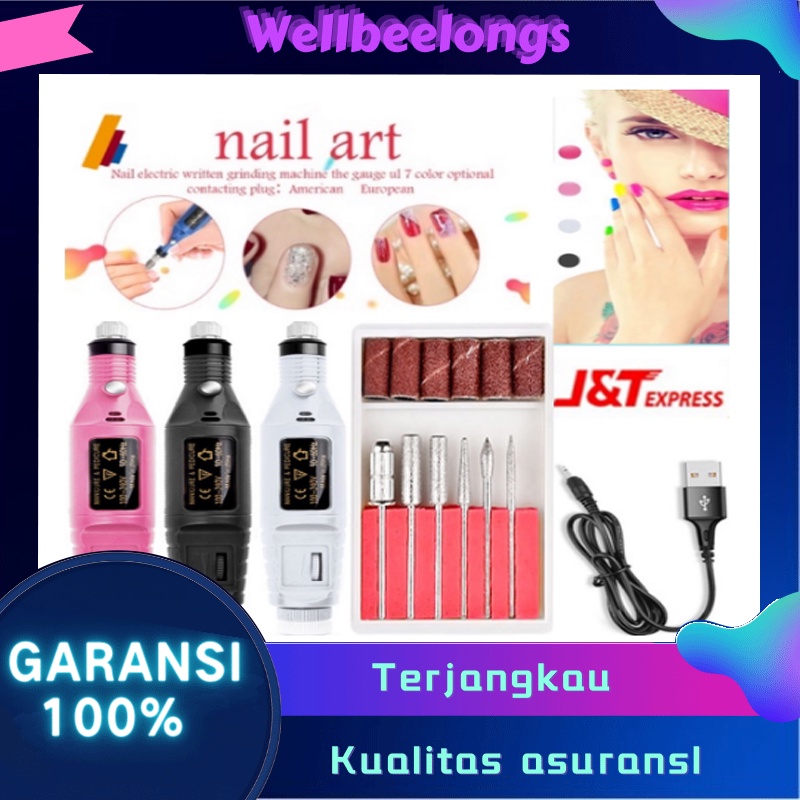 Jual NEW Bor Gerinda Ukir Electric Nail Drill Grinding Manicure Machine ...
